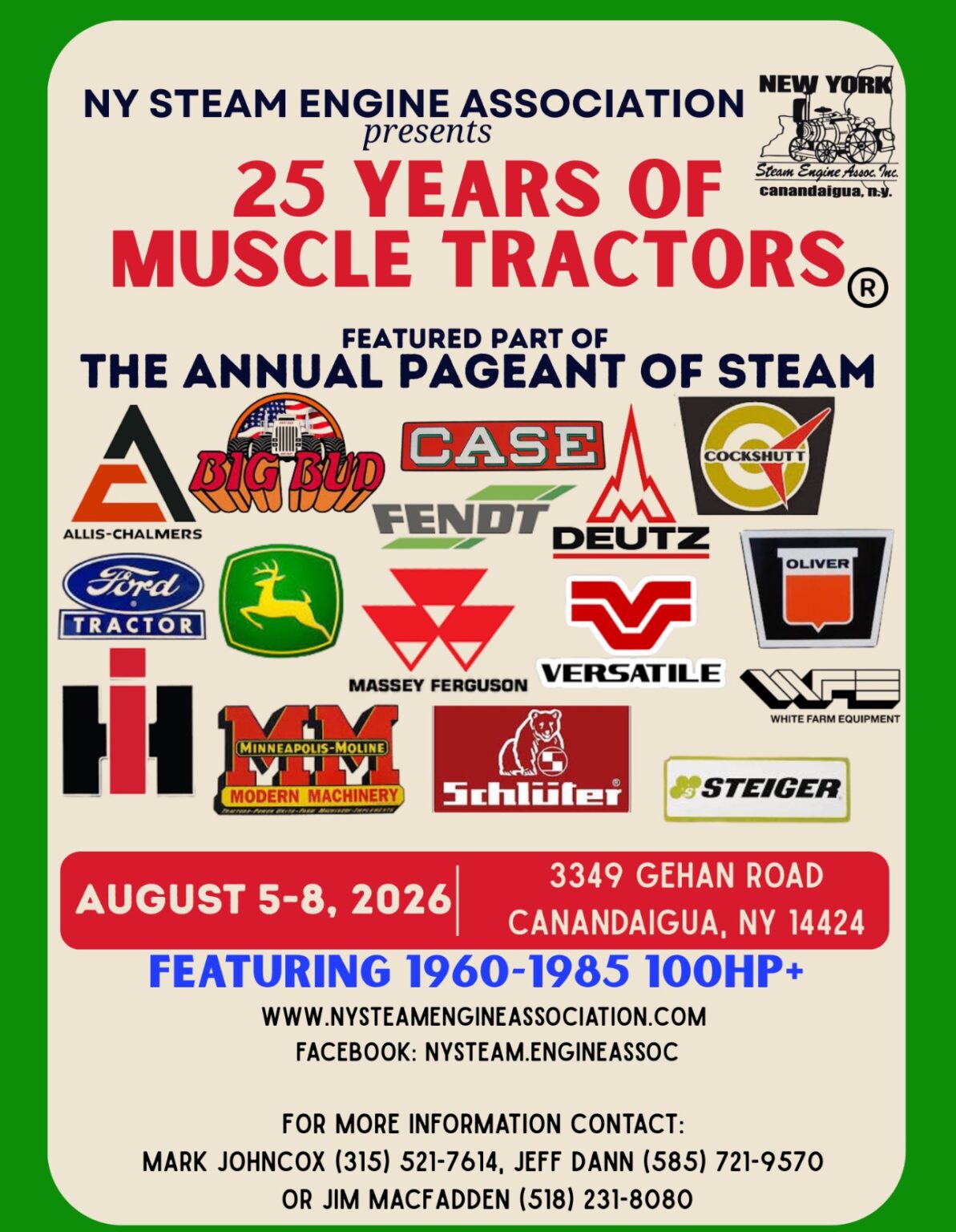 Pageant of Steam | Steam Engine Festival by New York Steam Engine ...